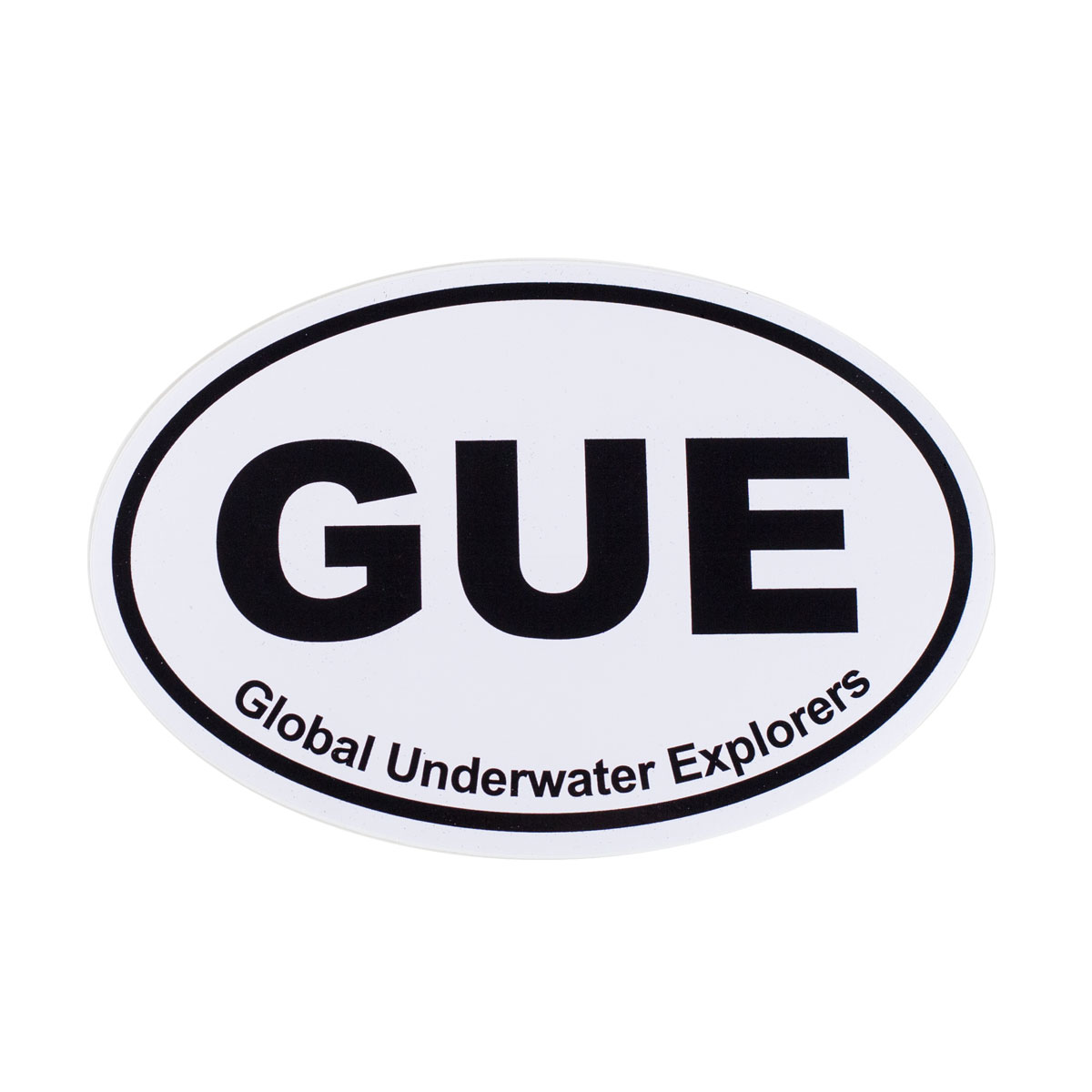 GUE Black & White Decal | Global Underwater Explorers